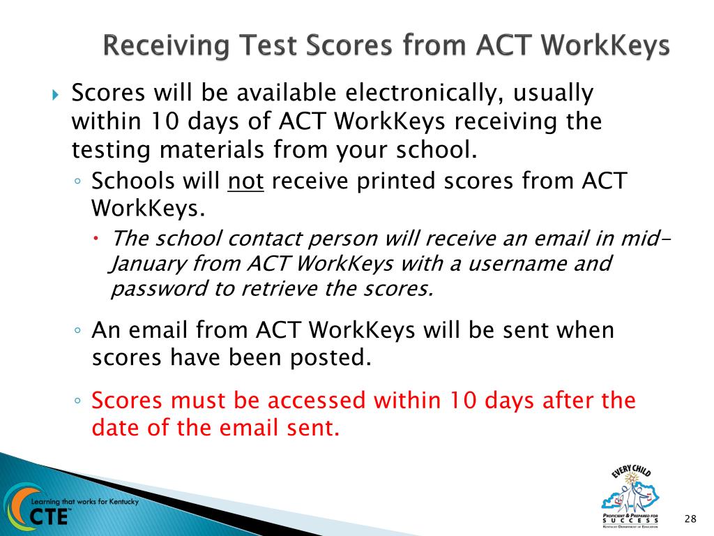 PPT - ACT WorkKeys Paper-and-Pencil Testing 2013-2014 PowerPoint ...
