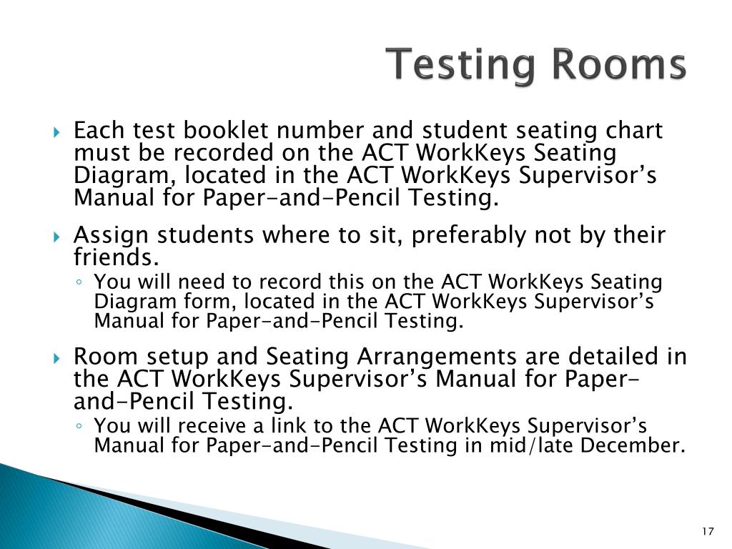 PPT - ACT WorkKeys Paper-and-Pencil Testing 2013-2014 PowerPoint ...