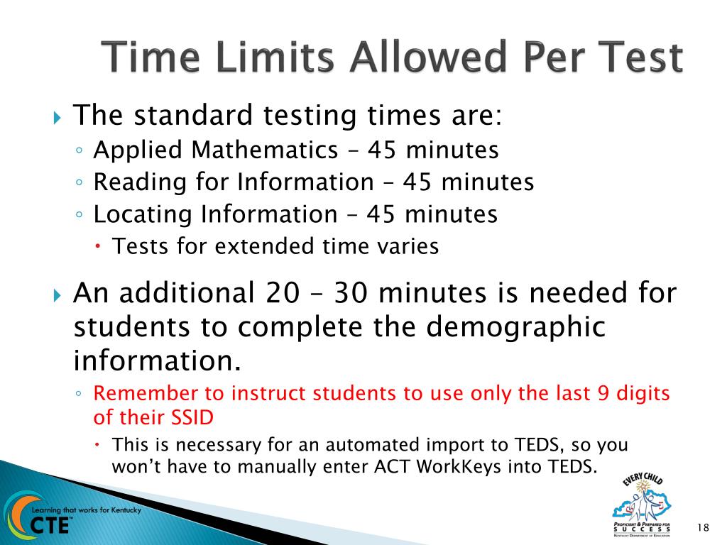 PPT - ACT WorkKeys Paper-and-Pencil Testing 2013-2014 PowerPoint ...