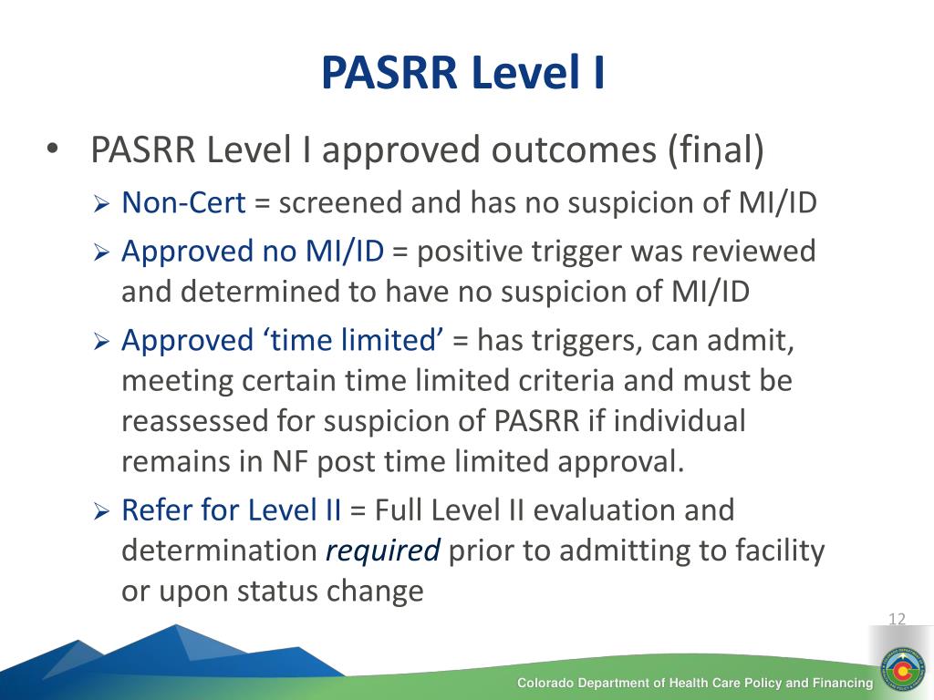 PPT - Colorado Pre-Admission Screening and Resident Review PowerPoint ...