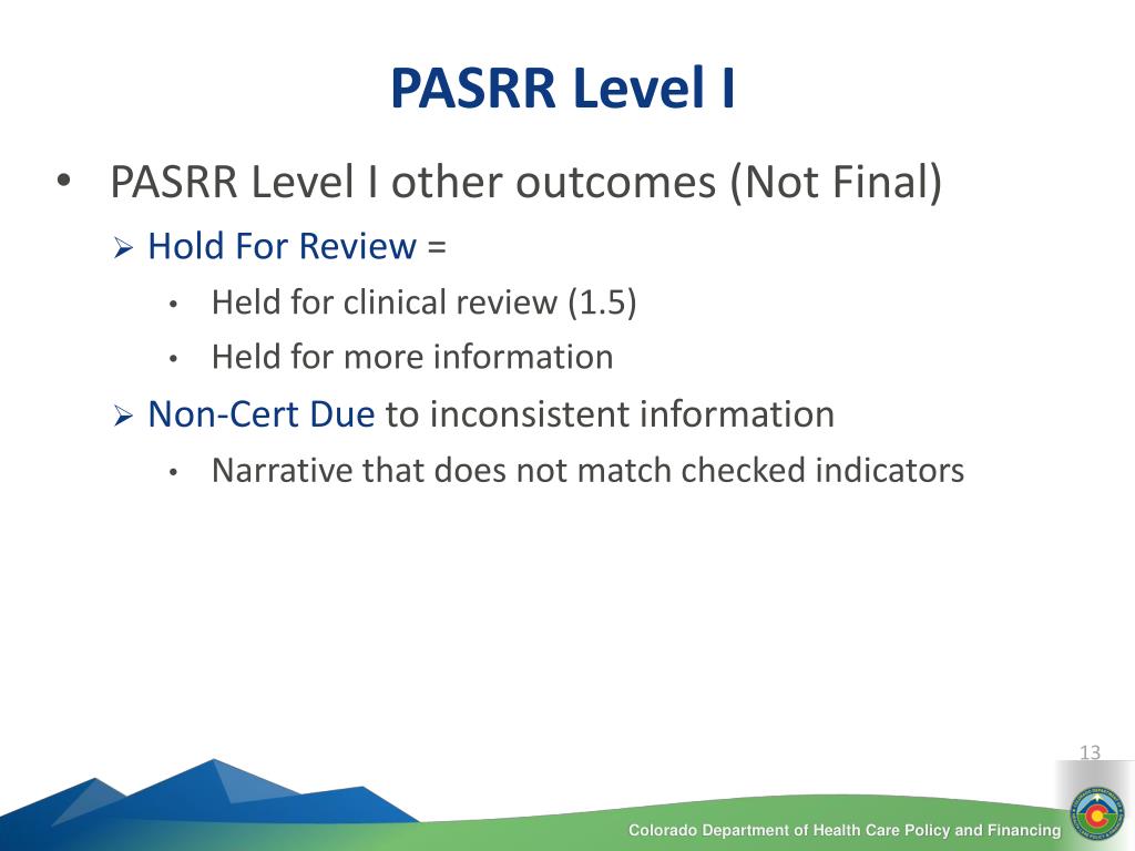 PPT - Colorado Pre-Admission Screening and Resident Review PowerPoint ...