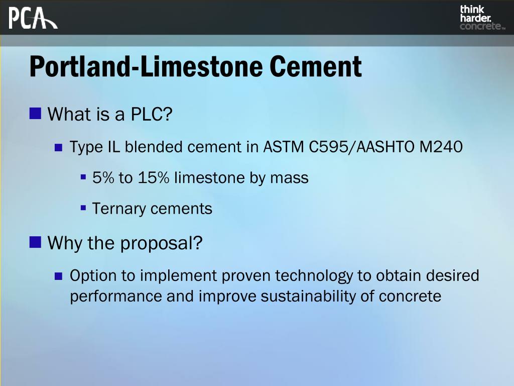 PPT - Portland - Limestone Blended Cement Karl Zipf DelDOT - 2014 ...
