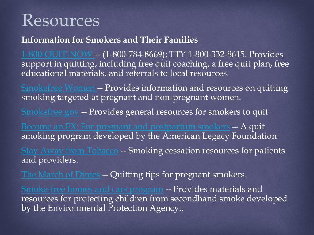 PPT - Helping Pregnant Women Quit Smoking PowerPoint Presentation, free ...