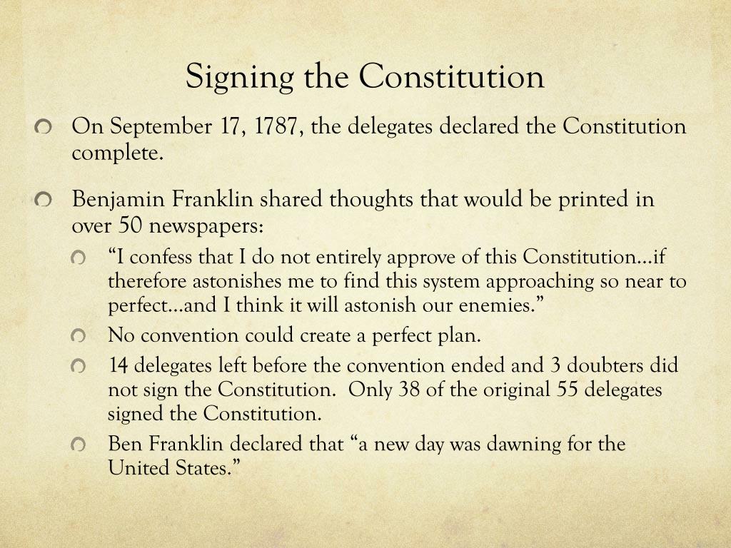 PPT - Creating the Constitution PowerPoint Presentation, free download ...