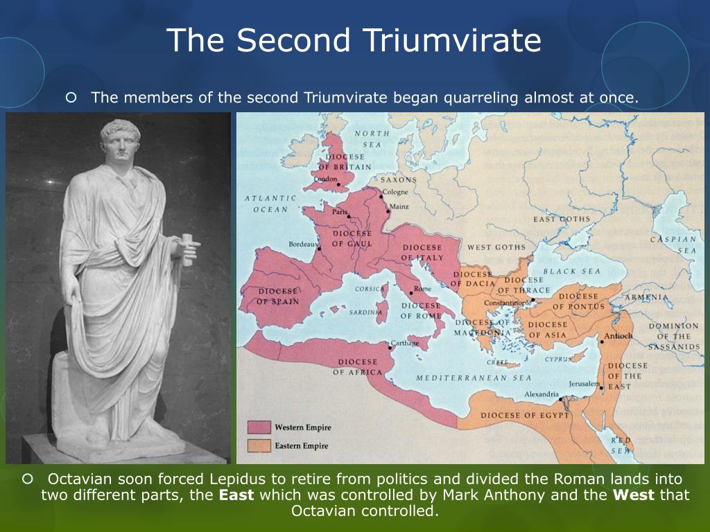Second Triumvirate Map Second Triumvirate Map