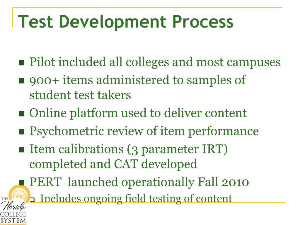 PPT - Florida’s Postsecondary Education Readiness Test PowerPoint ...