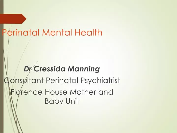 PPT - Perinatal Mental Health PowerPoint Presentation, free download ...