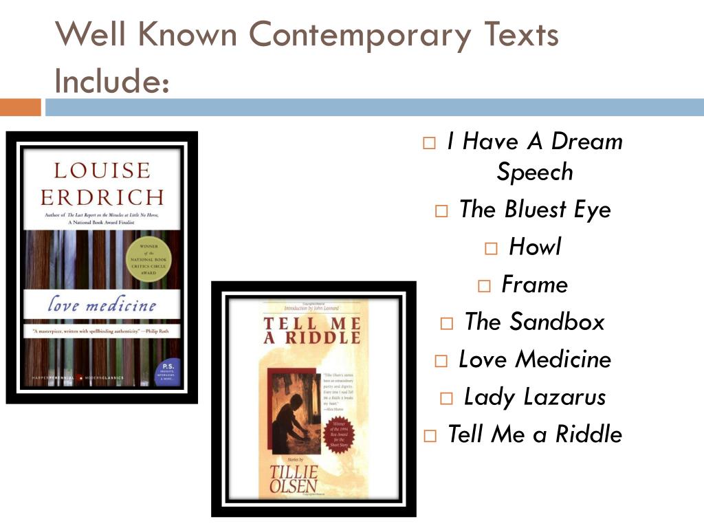 PPT - The Contemporary Movement of Literature PowerPoint Presentation ...