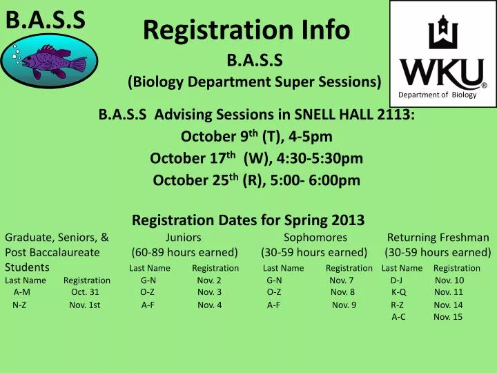 PPT - Registration Info PowerPoint Presentation, free download - ID:1914408