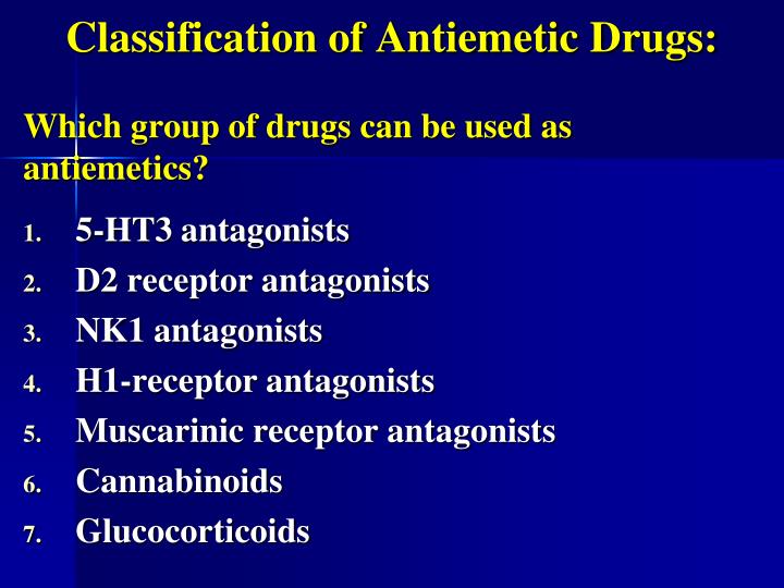 PPT - Antiemetics PowerPoint Presentation - ID:1914446