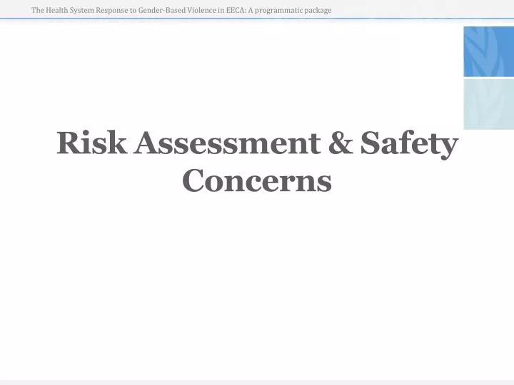 PPT - Risk Assessment & Safety Concerns PowerPoint Presentation, free ...