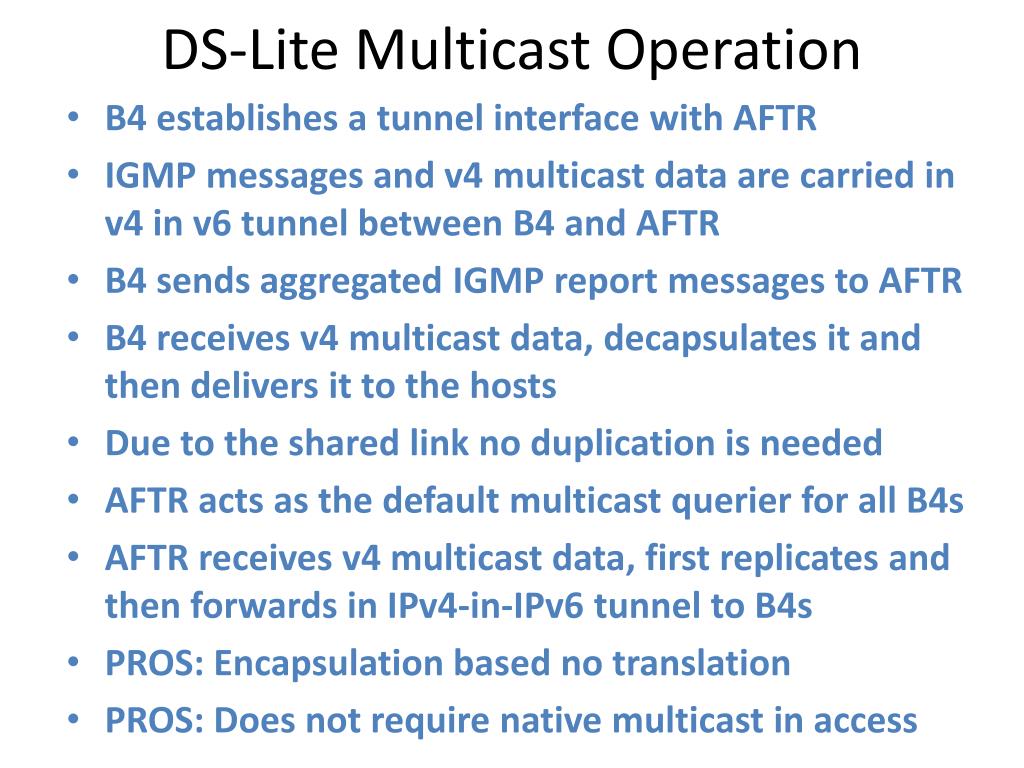 PPT - Multicast Support for Dual Stack Lite and 6RD PowerPoint ... PPT - Multicast Support for Dual Stack Lite and 6RD PowerPoint ...