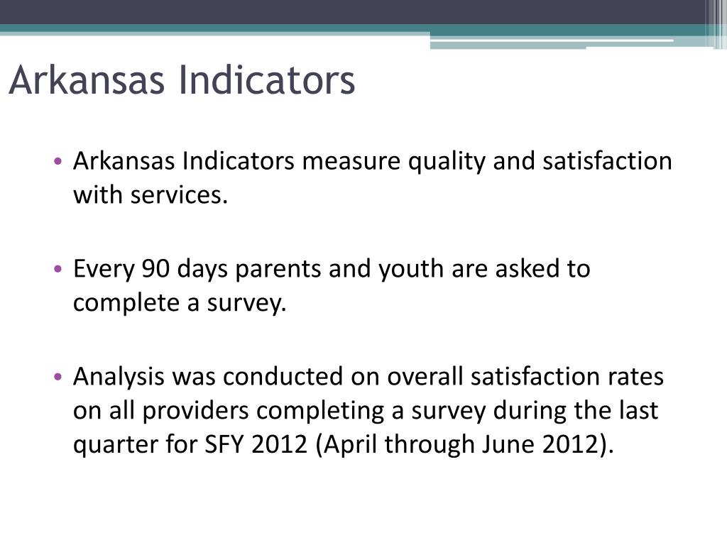 PPT - Youth Outcome Questionnaire & Arkansas Indicators Compliance ...