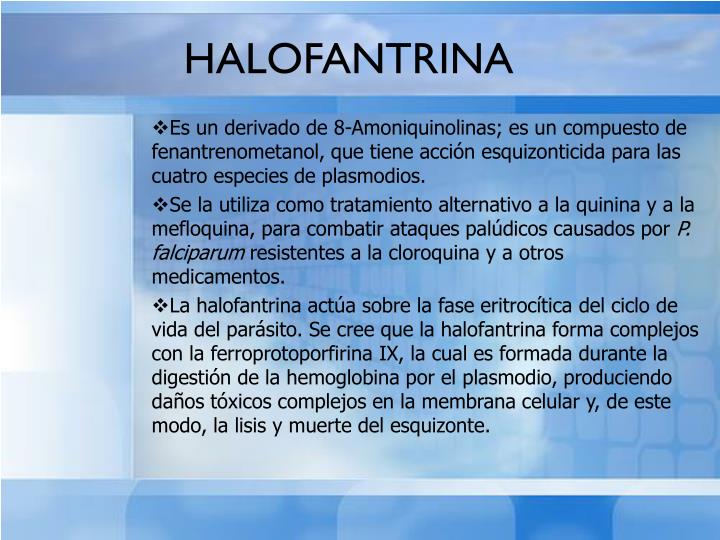 PPT - FARMACOS ANTIPALUDICOS PowerPoint Presentation - ID:1917383