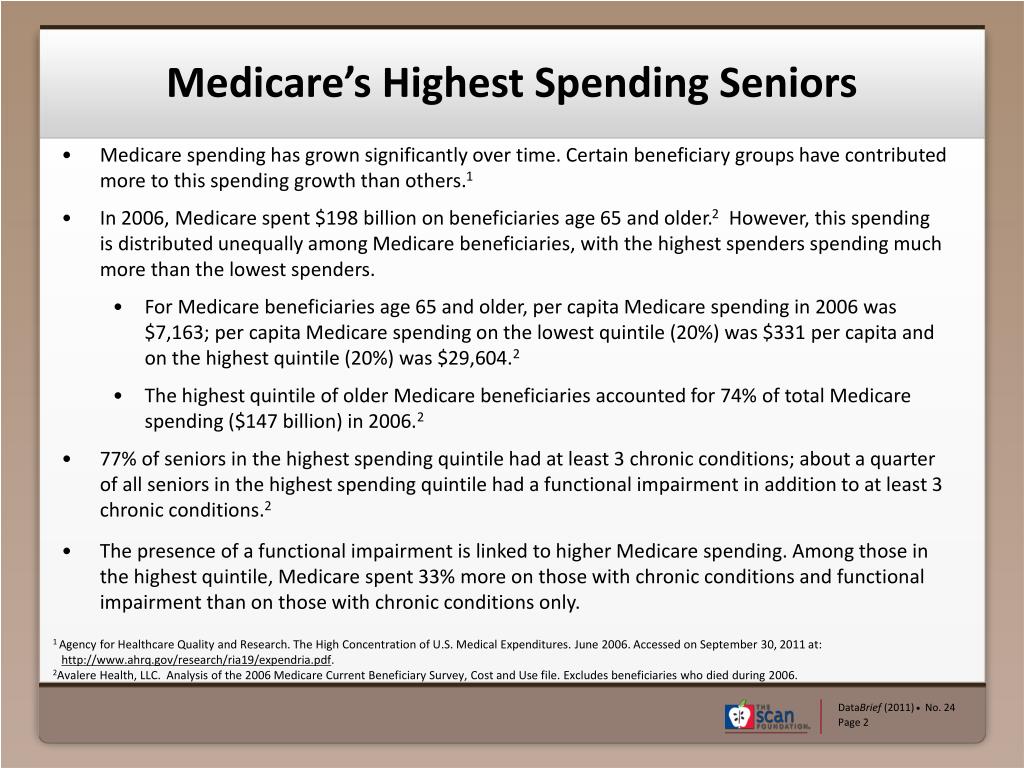 PPT - Medicare’s Highest Spenders PowerPoint Presentation, free ...