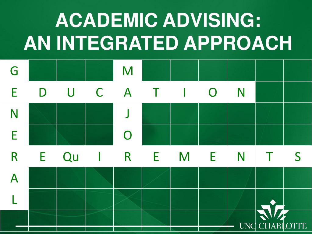 PPT - ACADEMIC ADVISING Taking an Integrated Approach: General ...