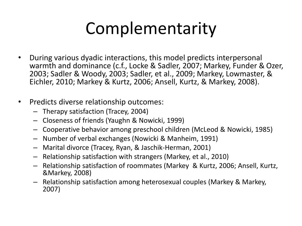 PPT - The Complementarity of Interpersonal Styles among Lesbian Couples ...