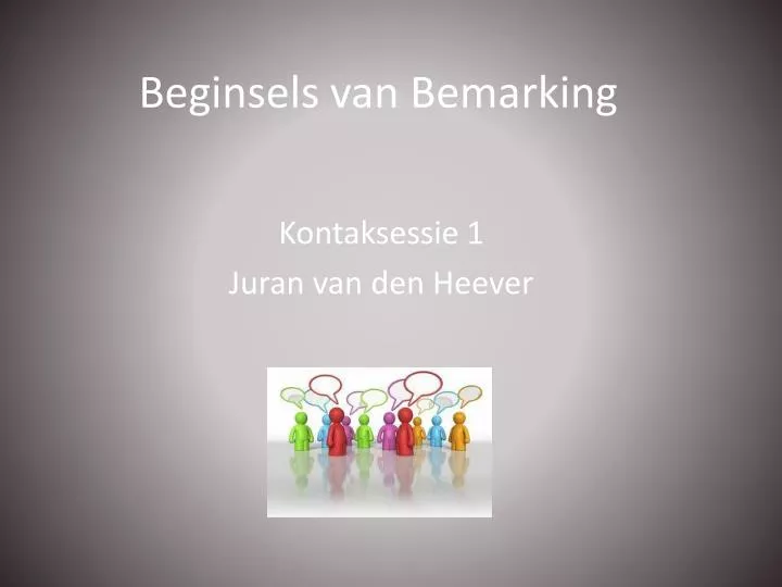 PPT - Beginsels van Bemarking PowerPoint Presentation, free download ...