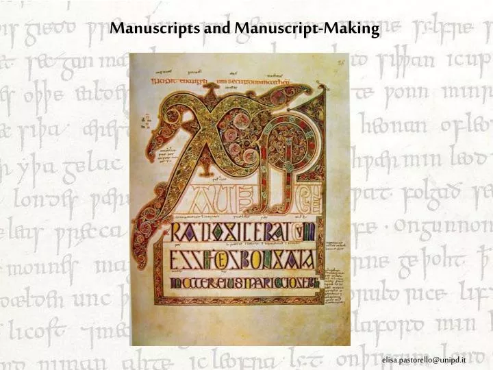 PPT - Manuscripts and Manuscript-Making PowerPoint Presentation, free ...