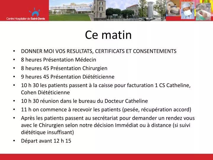 PPT - Ce matin PowerPoint Presentation, free download - ID:1919256