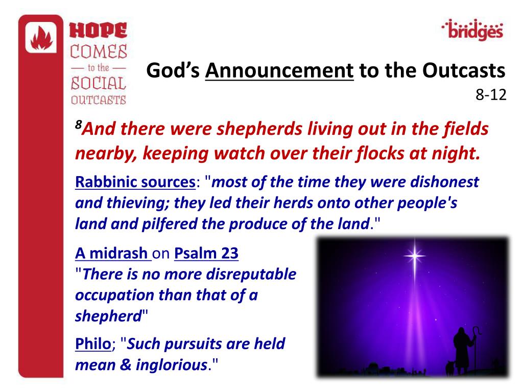 PPT - Hope Comes to the Social Outcasts Luke 2 PowerPoint Presentation ...