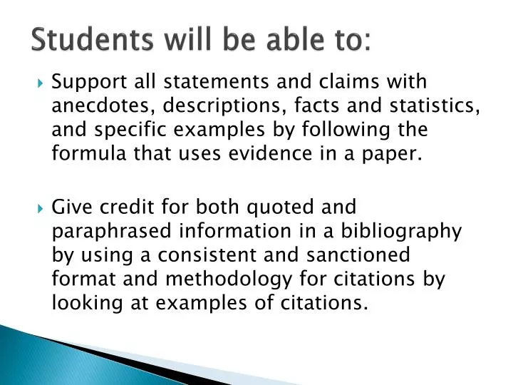 PPT - Students will be able to: PowerPoint Presentation, free download ...