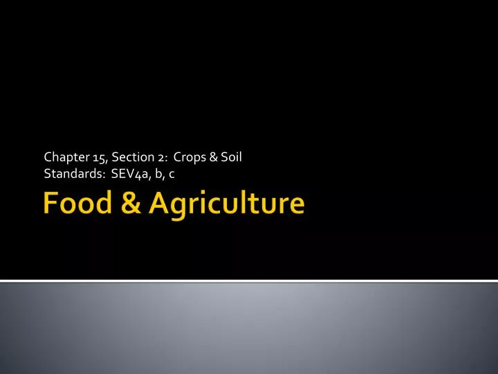 PPT - Food & Agriculture PowerPoint Presentation, free download - ID ...