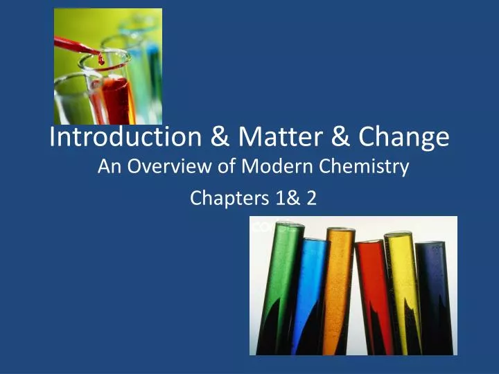 PPT - Introduction & Matter & Change PowerPoint Presentation, free ...