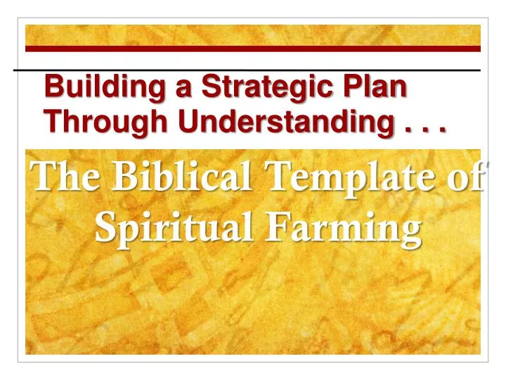 PPT - Building a Strategic Plan Through Understanding . . . PowerPoint ...