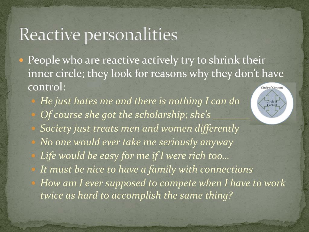 PPT - The 7 Habits of Highly Effective People Habit 1: Be Proactive ...