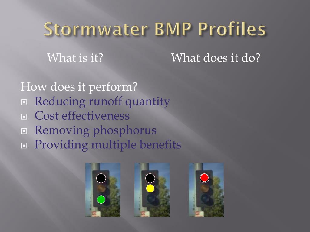 PPT - Innovative BMPs for Stormwater & TMDL Compliance PowerPoint ...
