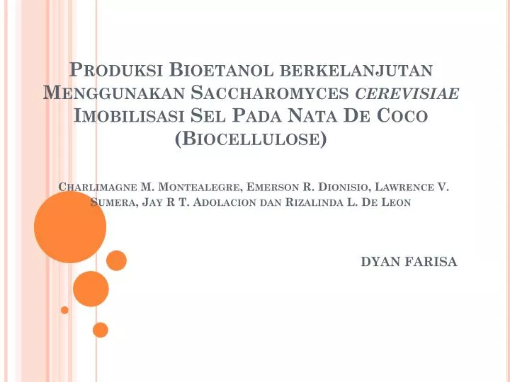 PPT - DYAN FARISA PowerPoint Presentation, free download - ID:1920766