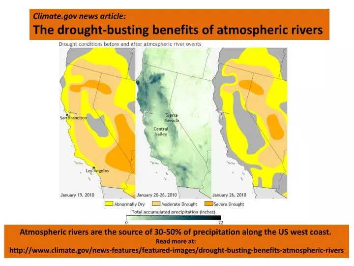 PPT - Climate.gov news article: The drought-busting benefits of ...