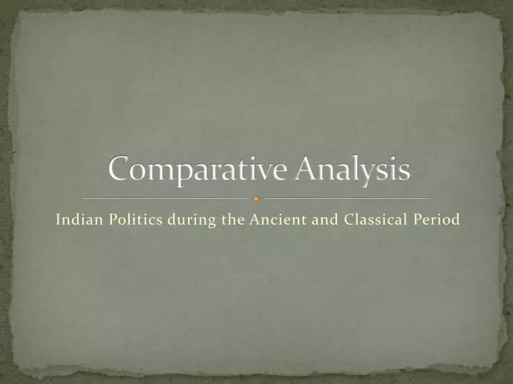PPT - Comparative Analysis PowerPoint Presentation, free download - ID ...