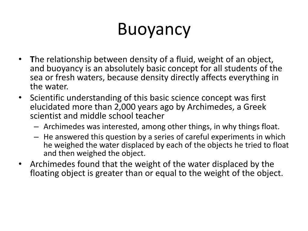 PPT - Salinity and Buoyancy: Fish Swim Bladder PowerPoint Presentation ...