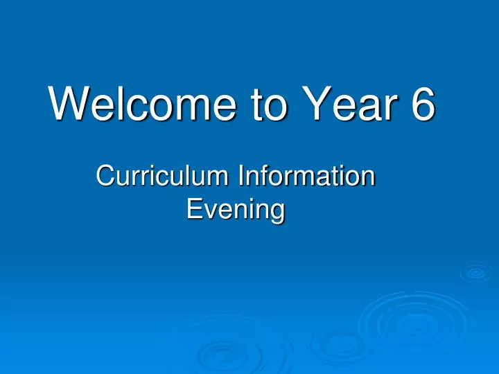 PPT - Welcome to Year 6 PowerPoint Presentation, free download - ID:1921441
