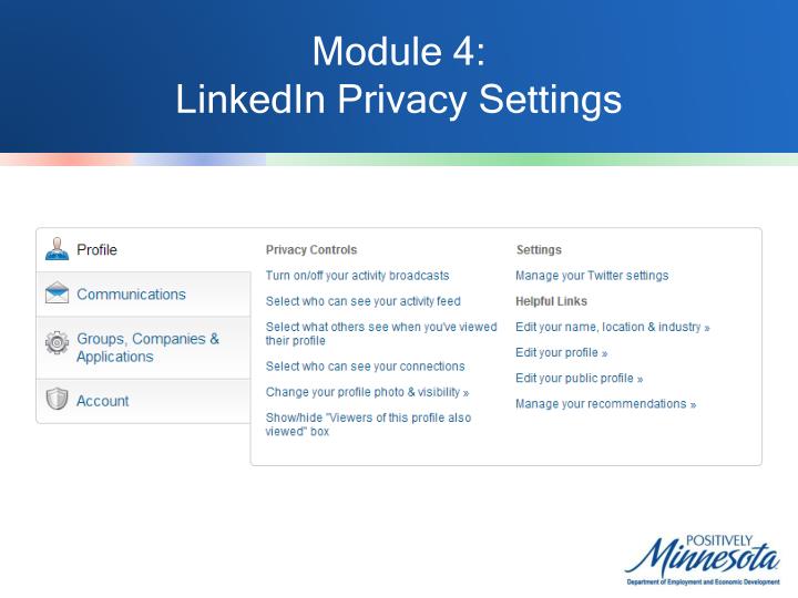 PPT - HOW TO ACT ONLINE Privacy Settings For Facebook, Twitter ...
