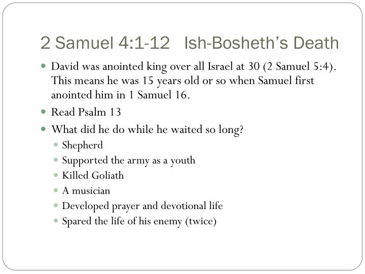 PPT - 2 Samuel PowerPoint Presentation - ID:1921713