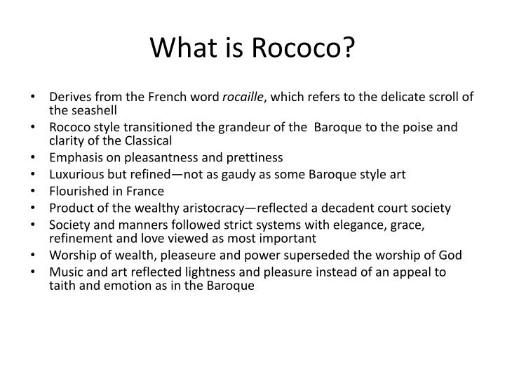 PPT - The Rococo Period PowerPoint Presentation - ID:1922201