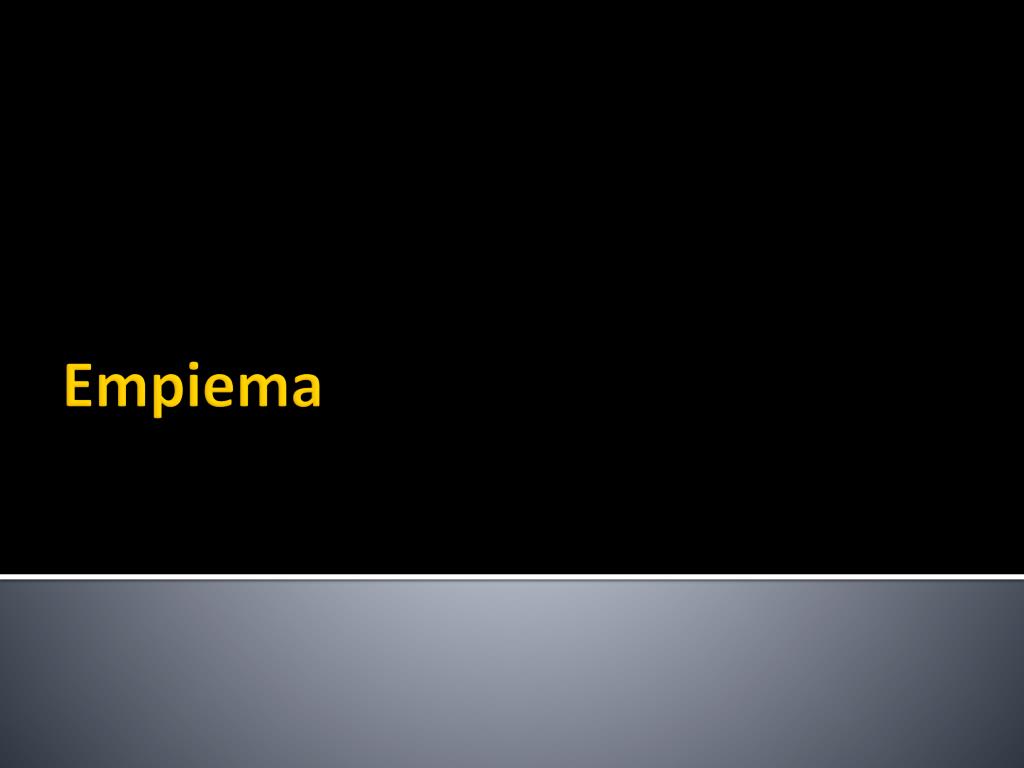 PPT - Fisiopatologia e indicações cirúrgicas nas Infecções Pleuro ...