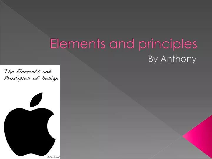 PPT - Elements and principles PowerPoint Presentation, free download ...