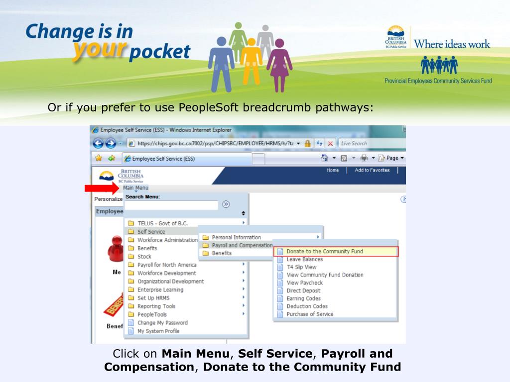 PPT - Making Online Donations to the Provincial Employees Community ...