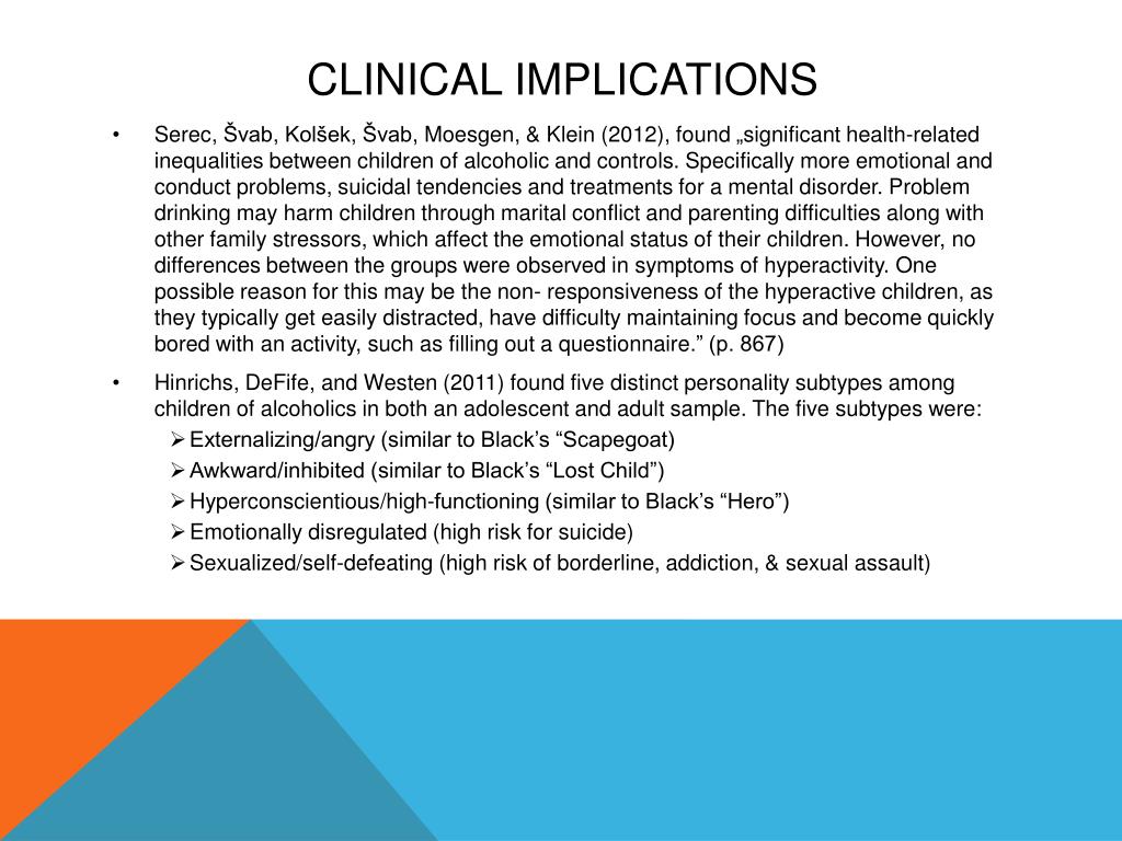 PPT - Working with Children and “adult children” of alcoholics ...