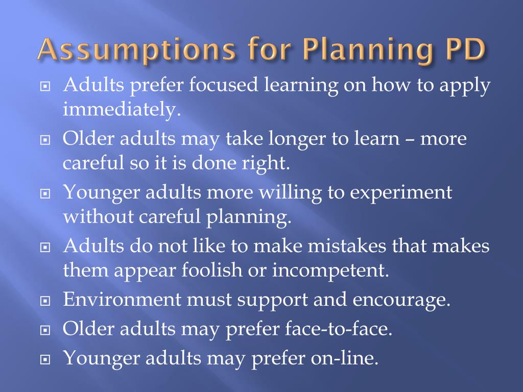 PPT - Strategies for Effective Adult Learning Environments PowerPoint ...