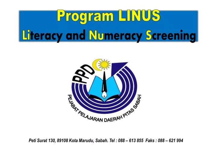 PPT - Program LINUS Li teracy and Nu meracy S creening PowerPoint ...