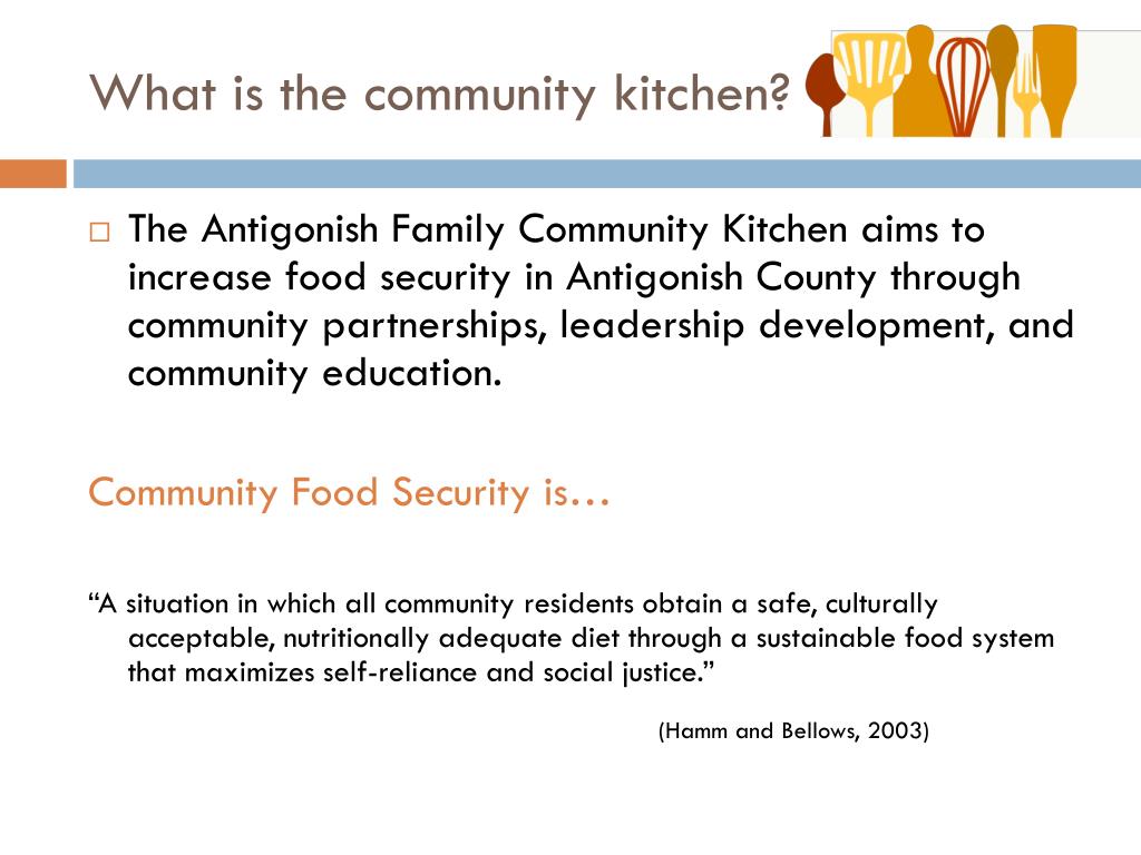 PPT - Family Community Kitchen Project {antigonish food Security ...