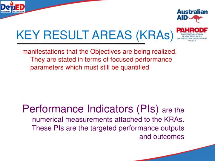 PPT - KEY RESULT AREAS (KRAs) PowerPoint Presentation - ID:1925130