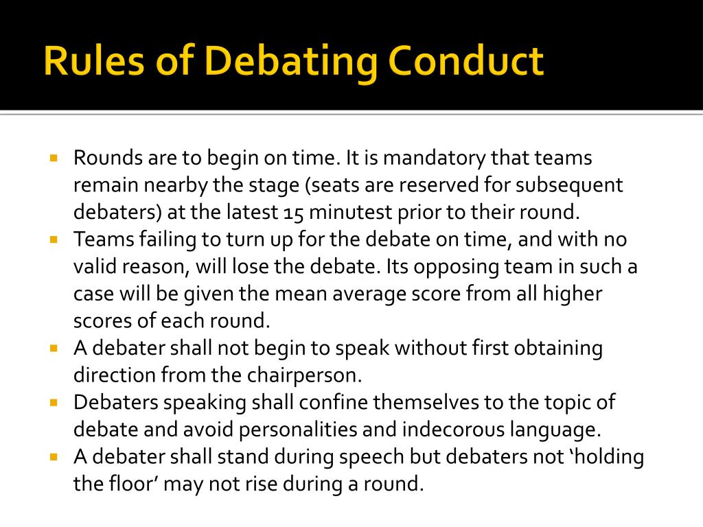PPT - PARLIAMENTARY DEBATING ADJUDICATION SEMINAR PowerPoint ...