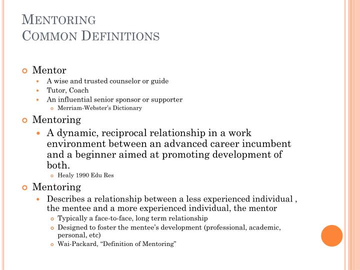 PPT - Mentoring A Scholarly Collaboration PowerPoint Presentation - ID:1925839