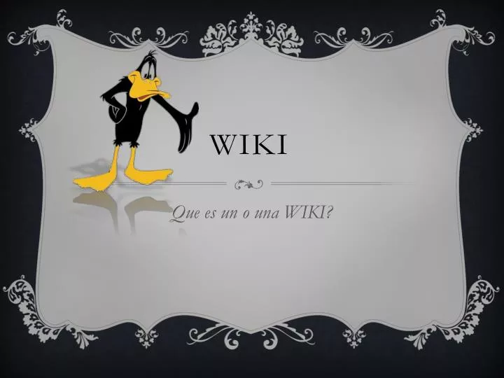 PPT - WIKI PowerPoint Presentation, free download - ID:1926418